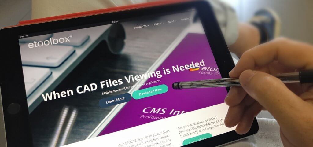 ETOOLBOX Mobile CAD Viewer website update